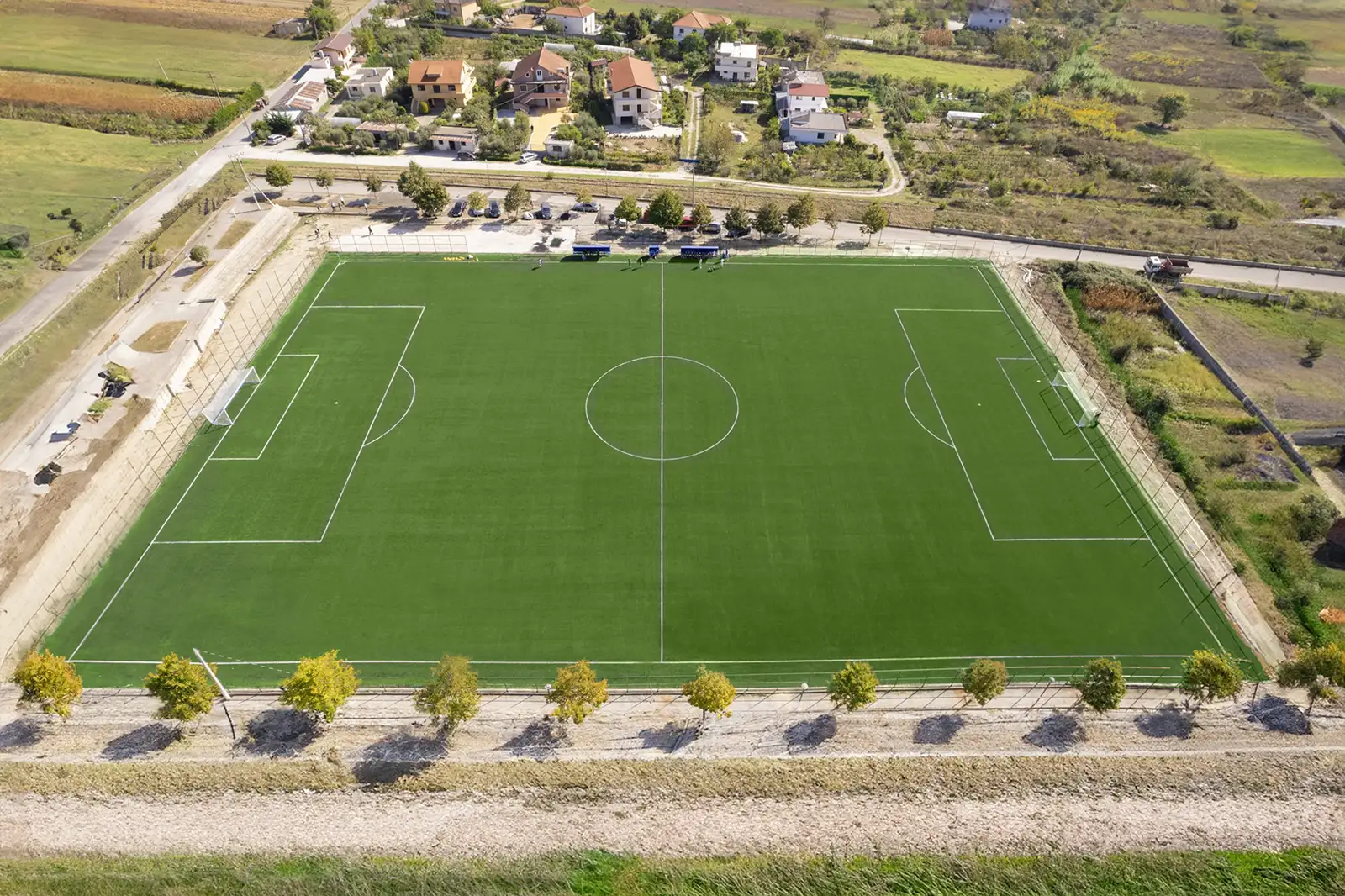 The new full size pitch inaugurated in Vora, Albania - Hatko Sport